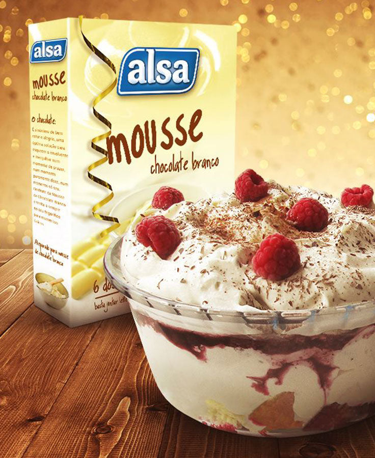 Alsa Mousse Chocolate Branco 133g – Sabores da Terra Ltd